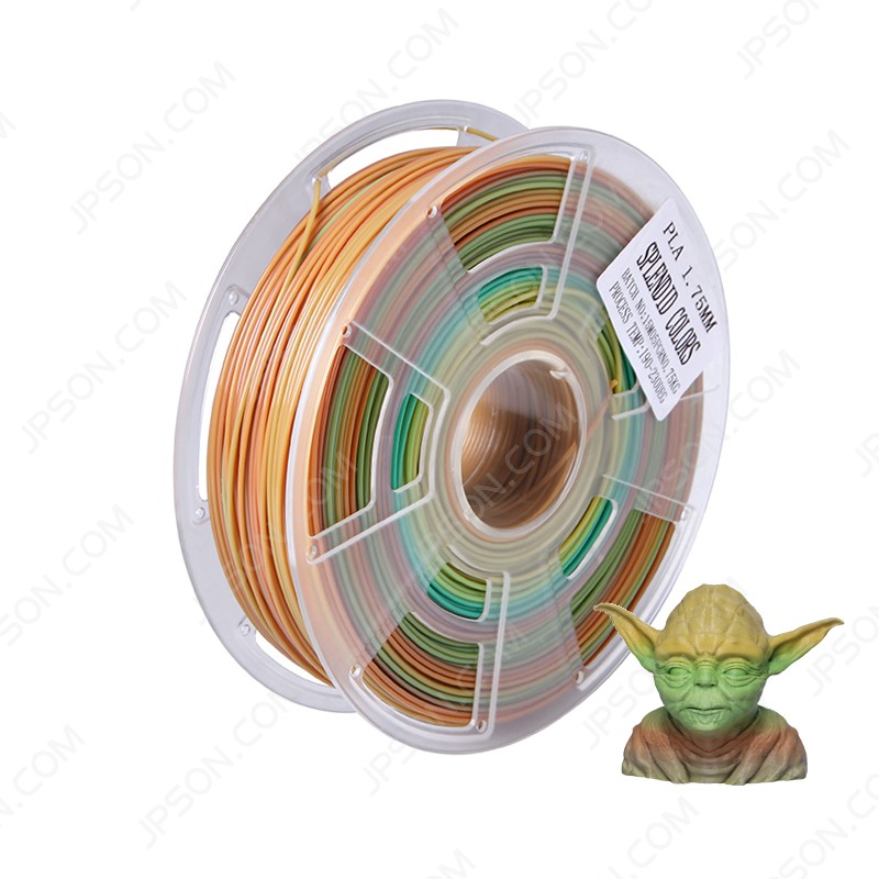 PLA Filament Multicolor Gradient Splendid Color 1.75mm (1kg/2.2lbs) For ...